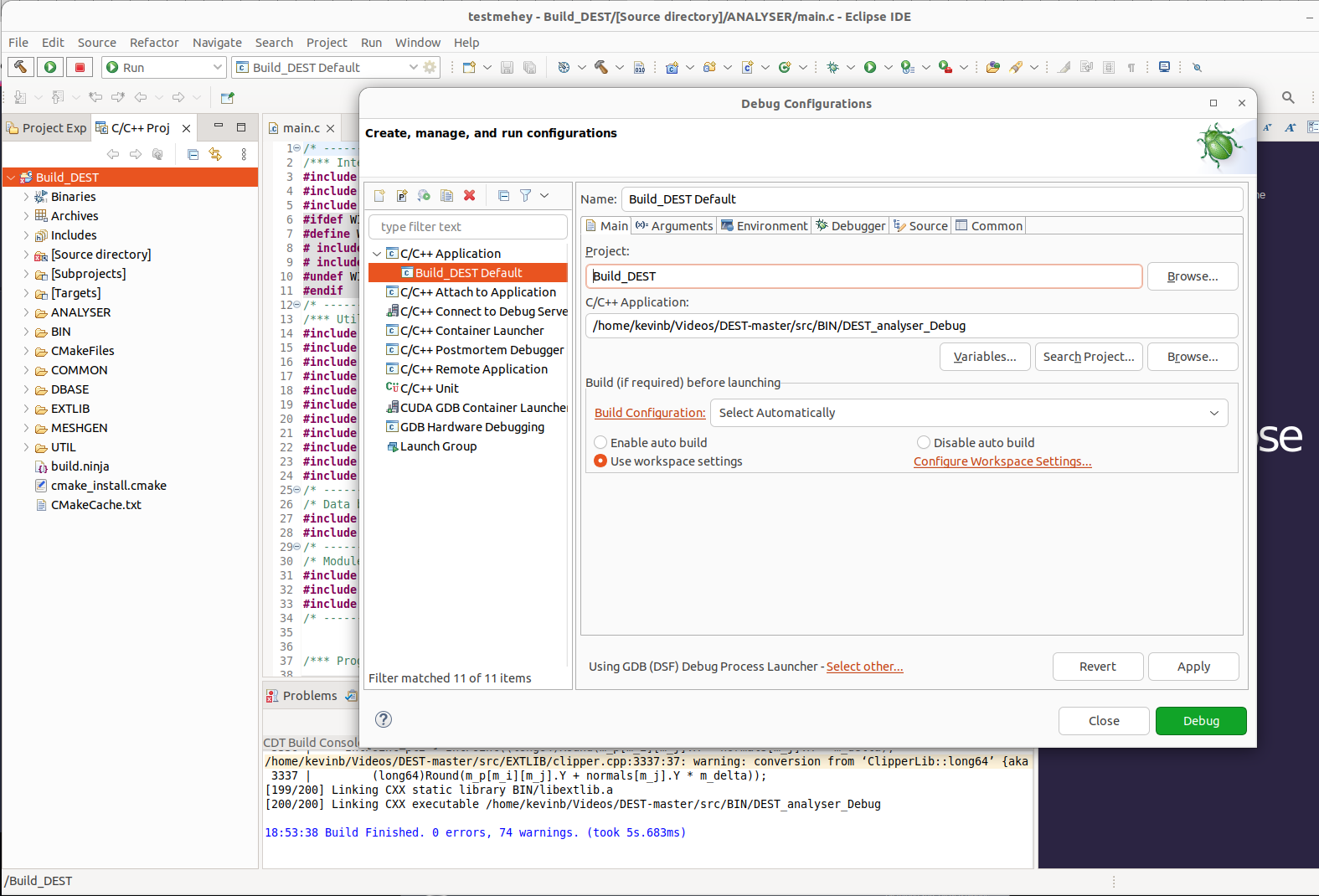Integrated Development Environment (IDE) — DEST documentation